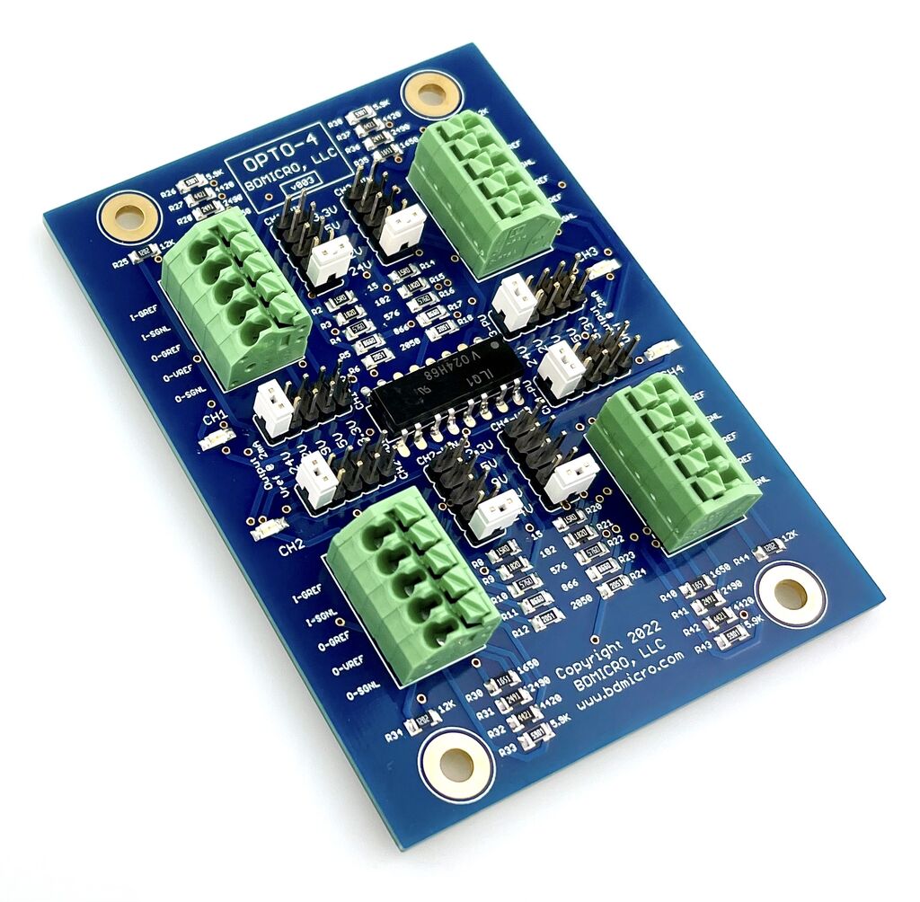 OPTO-4 - 4-Channel Optical Isolator – BDMICRO, LLC